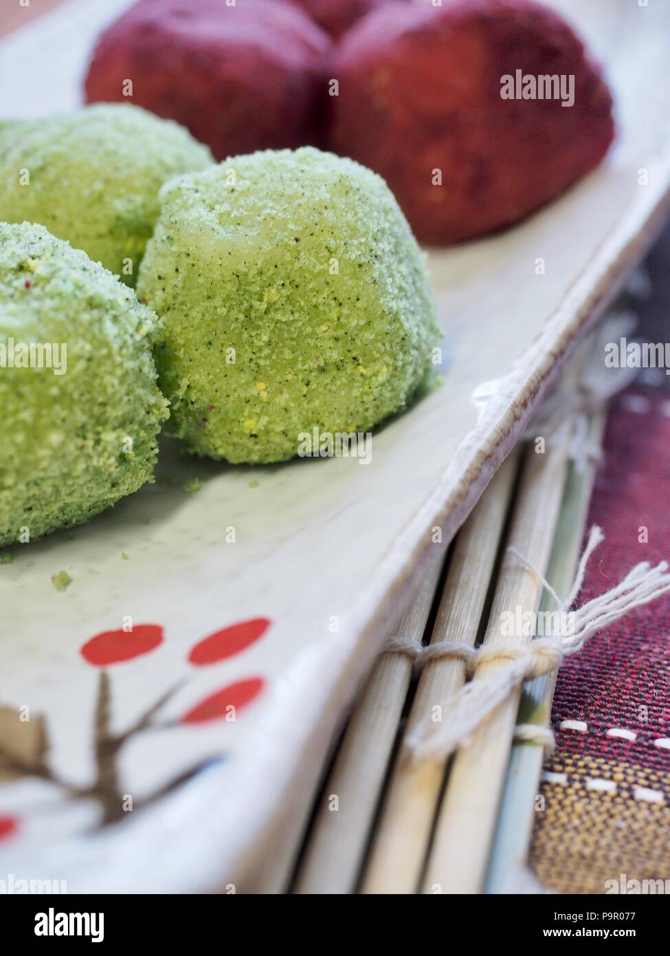 Asian food gyeongdan, rice ball cake Stock Photo - Alamy