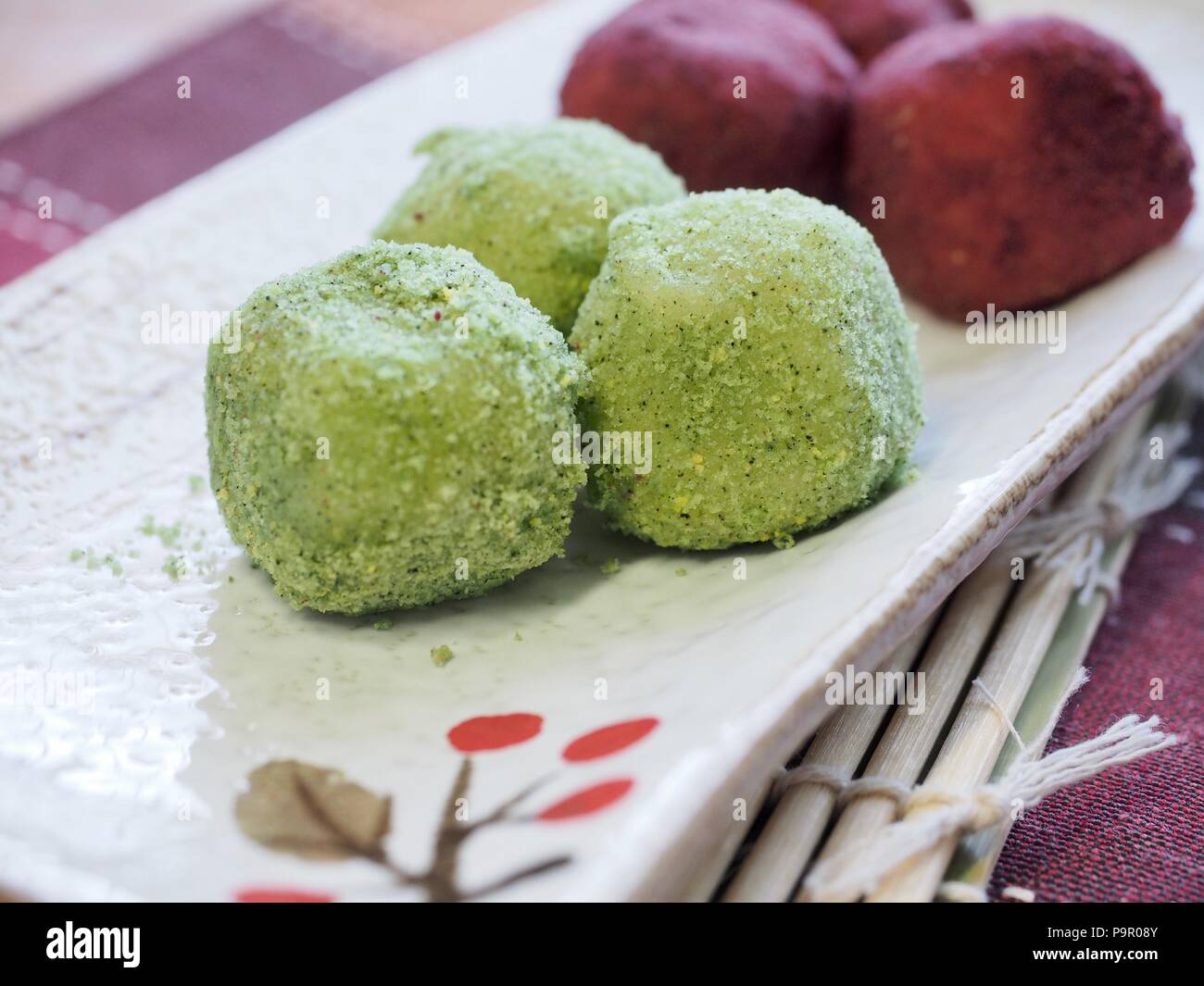 Korea rice cake red bean hi-res stock photography and images - Alamy
