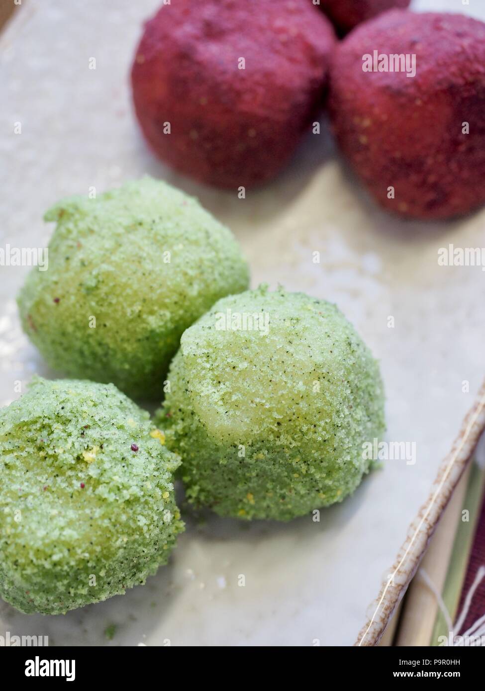 Korea rice cake red bean hi-res stock photography and images - Alamy