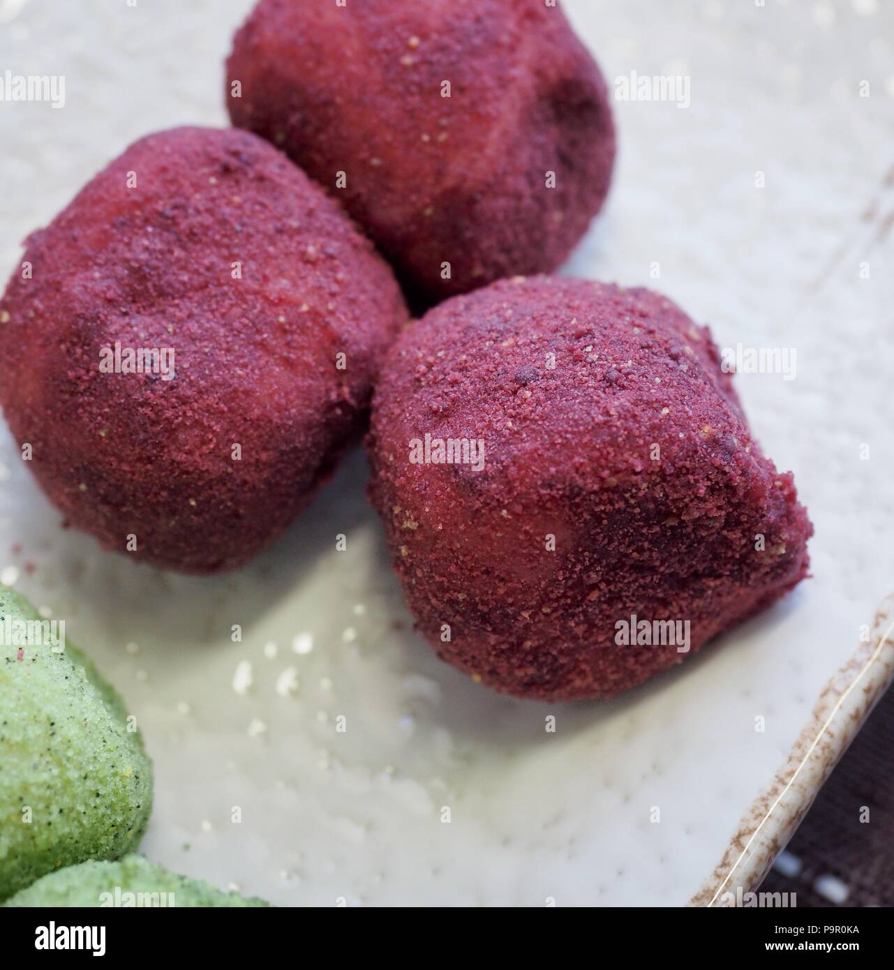 Asian food gyeongdan, rice ball cake Stock Photo - Alamy
