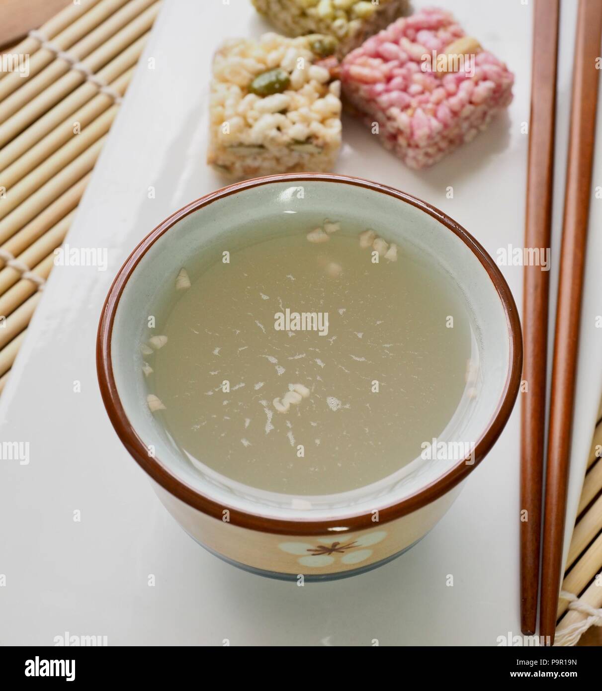 Korean traditional drink, sikhye, sweet rice drink Stock Photo - Alamy