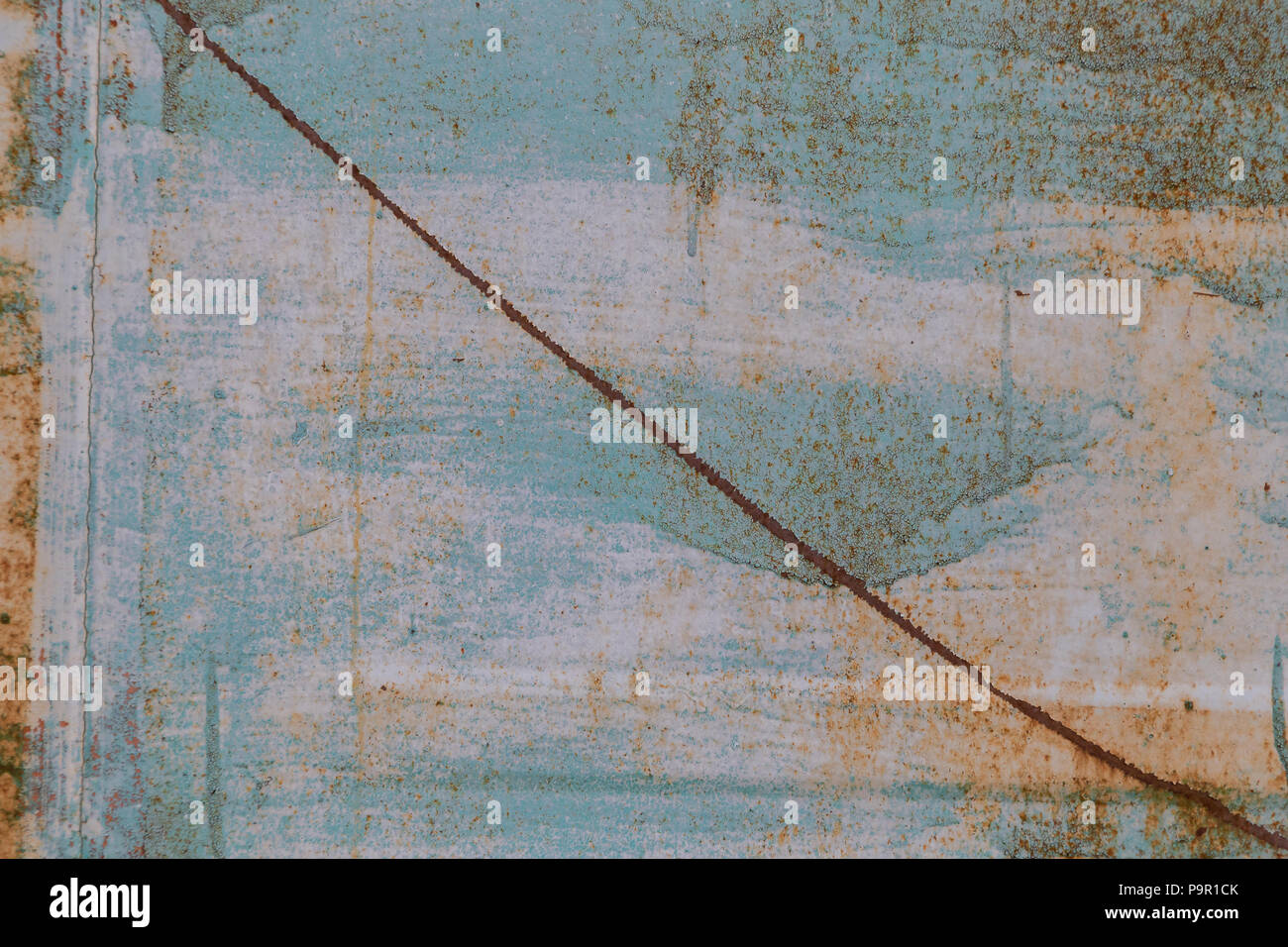 Metal rusty background, rust texture with paint Stock Photo - Alamy