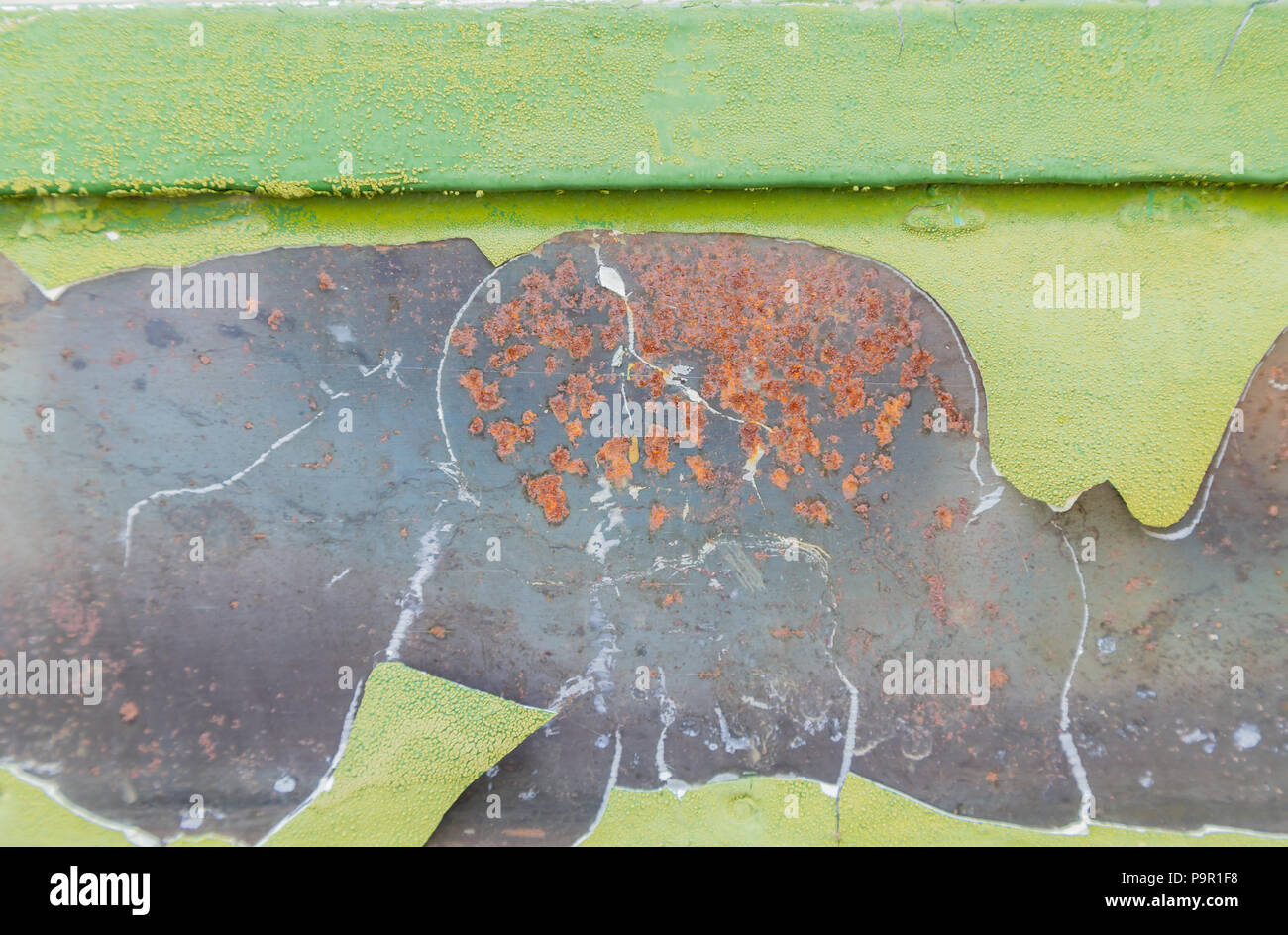 Metal rusty background, rust texture with paint Stock Photo - Alamy