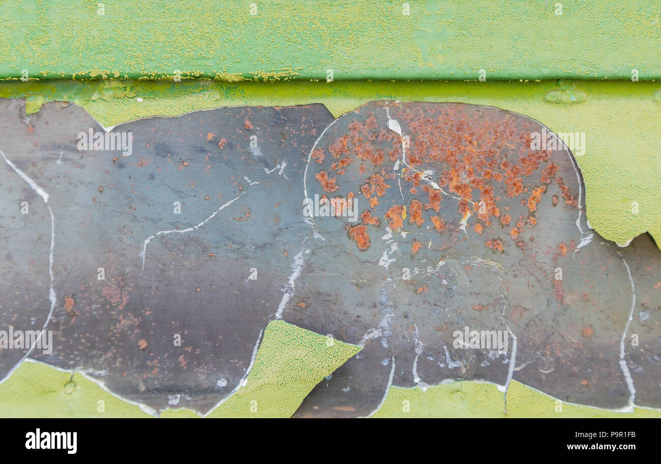 Metal rusty background, rust texture with paint Stock Photo - Alamy