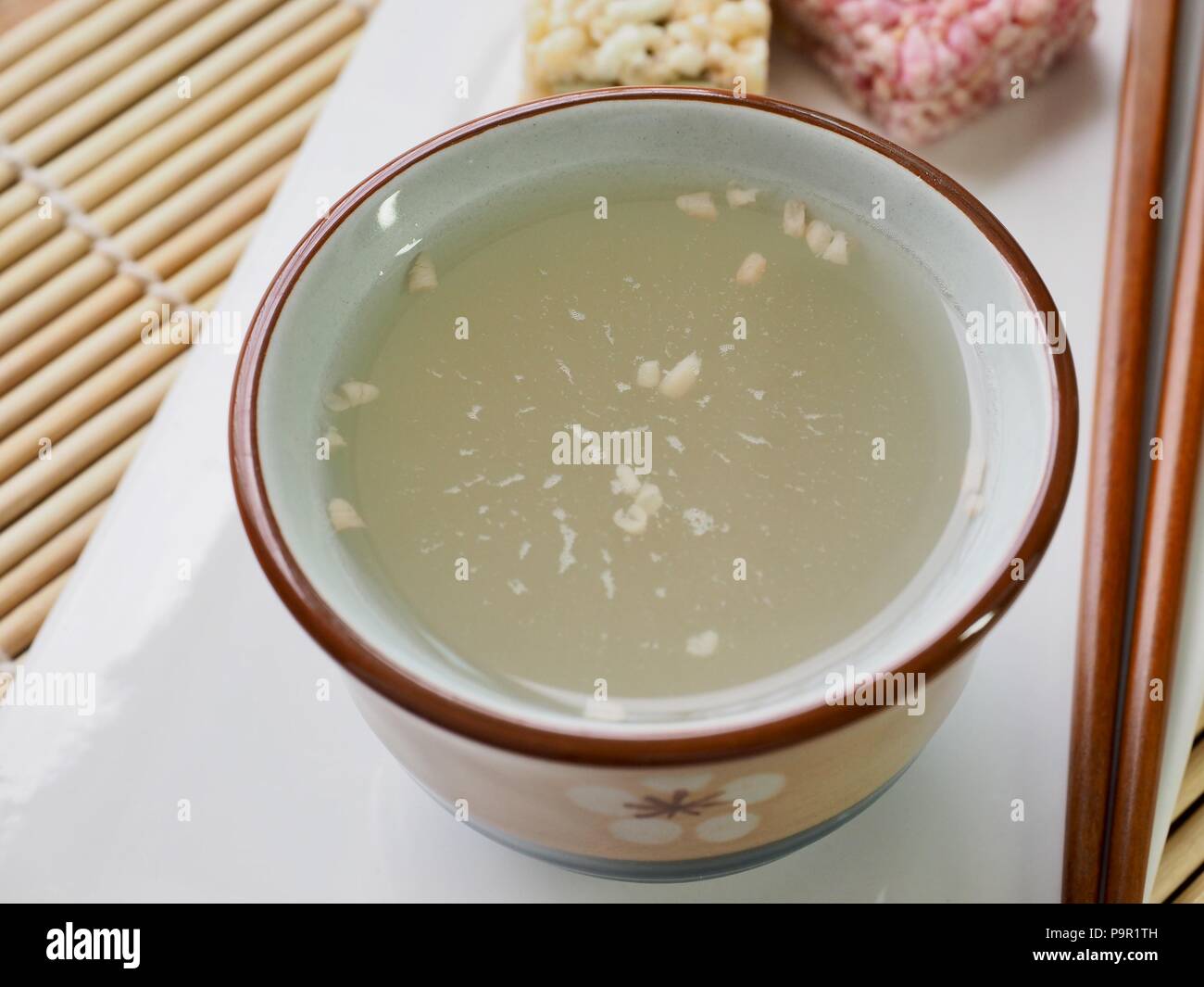 Korean traditional drink, sikhye, sweet rice drink Stock Photo - Alamy