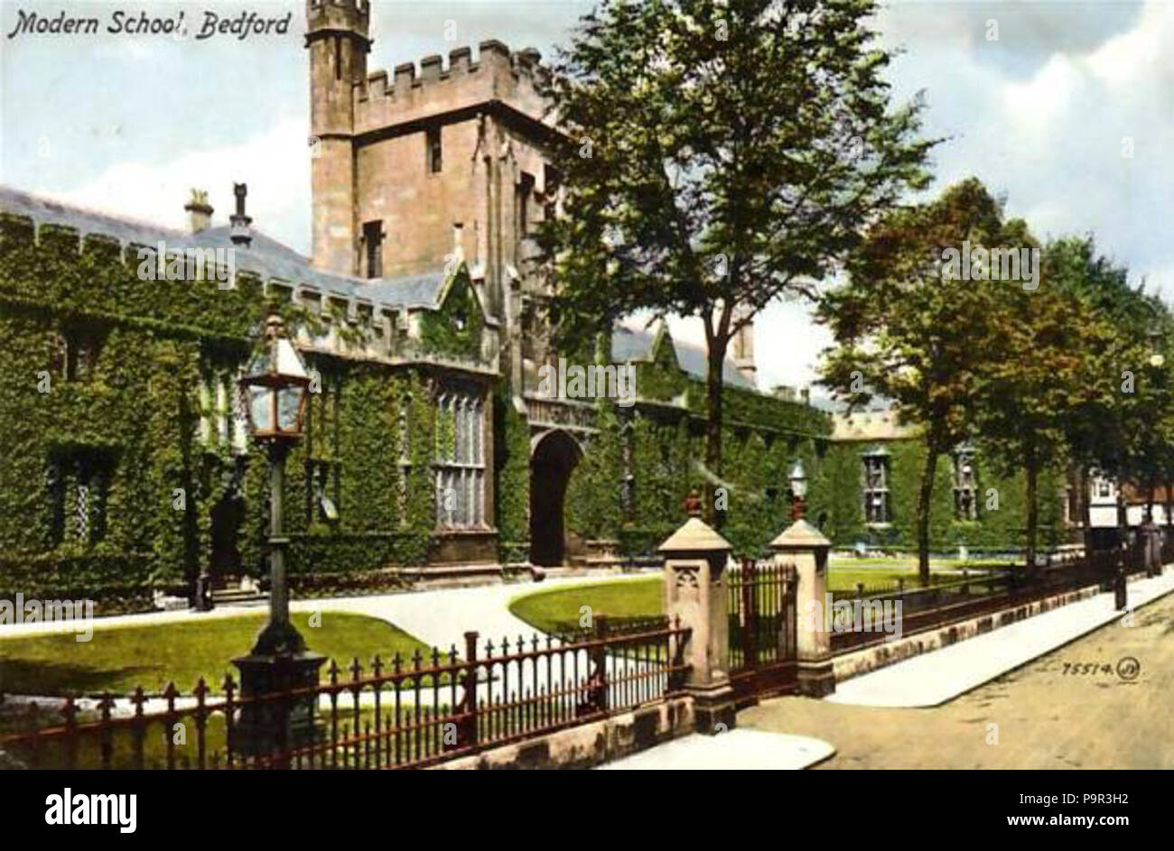 192 Bedford Modern School - Blore building Stock Photo - Alamy