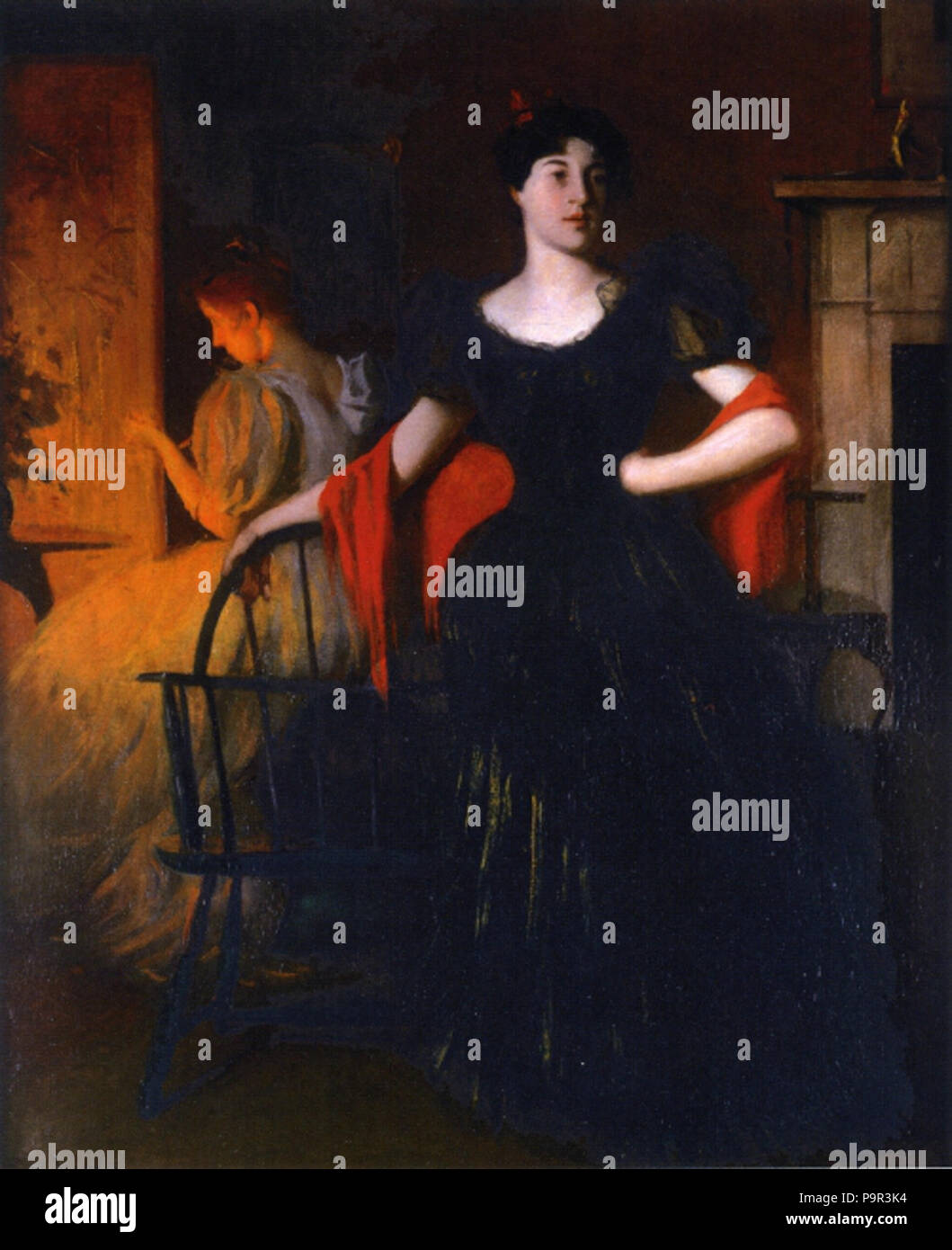 192 Before the Ball oil 1892 Frank Weston Benson Stock Photo - Alamy