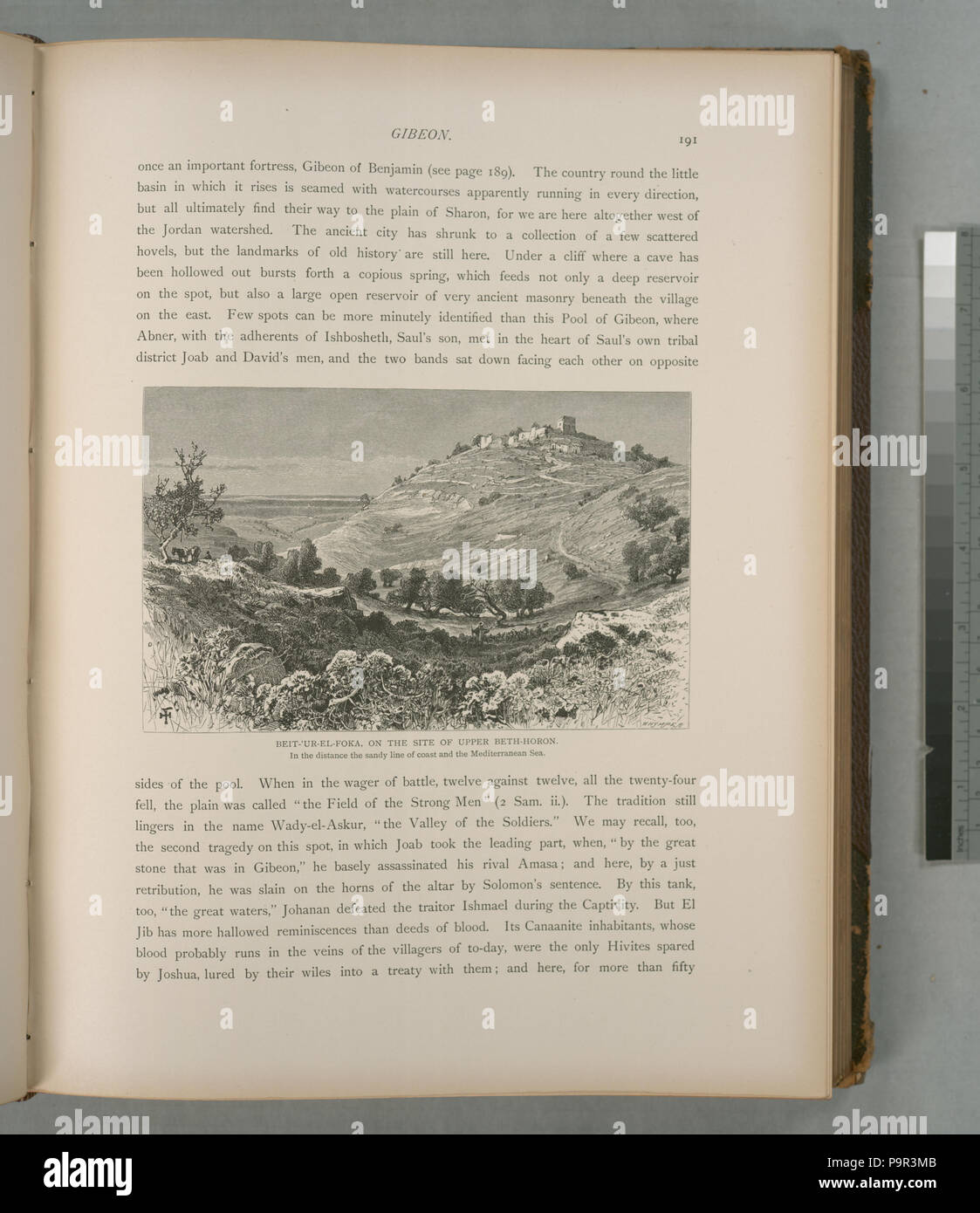 193 Beit-'ur-el-Foka, on the site of upper Beth-Horon. In the distance ...