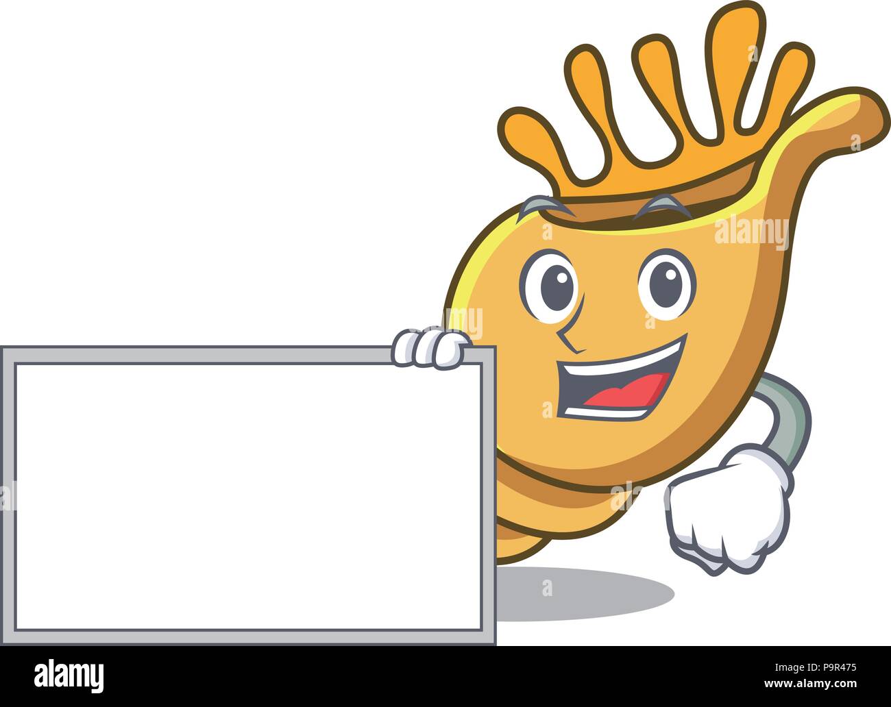 With board exotic shell character cartoon Stock Vector Image & Art - Alamy
