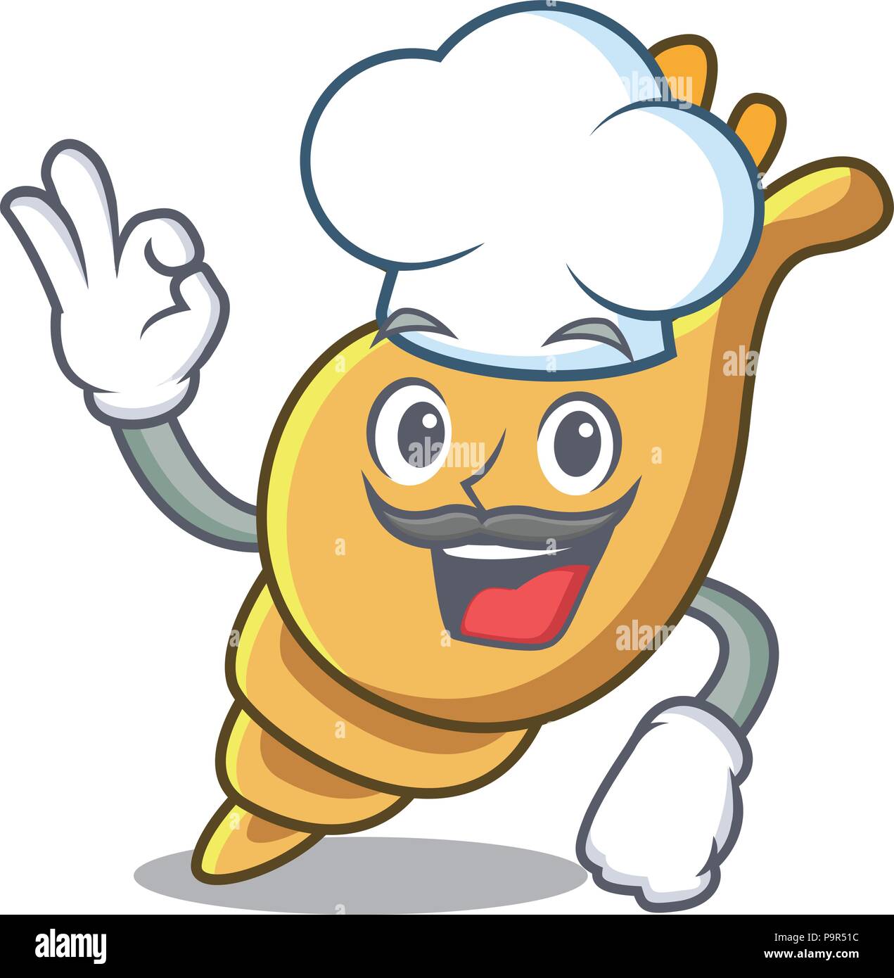 Chef exotic shell character cartoon Stock Vector Image & Art - Alamy