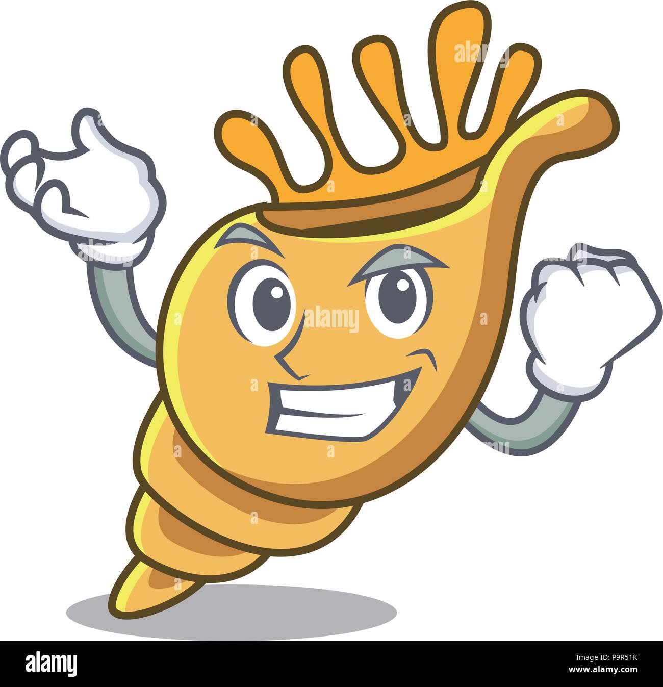 Successful exotic shell character cartoon Stock Vector Image & Art - Alamy
