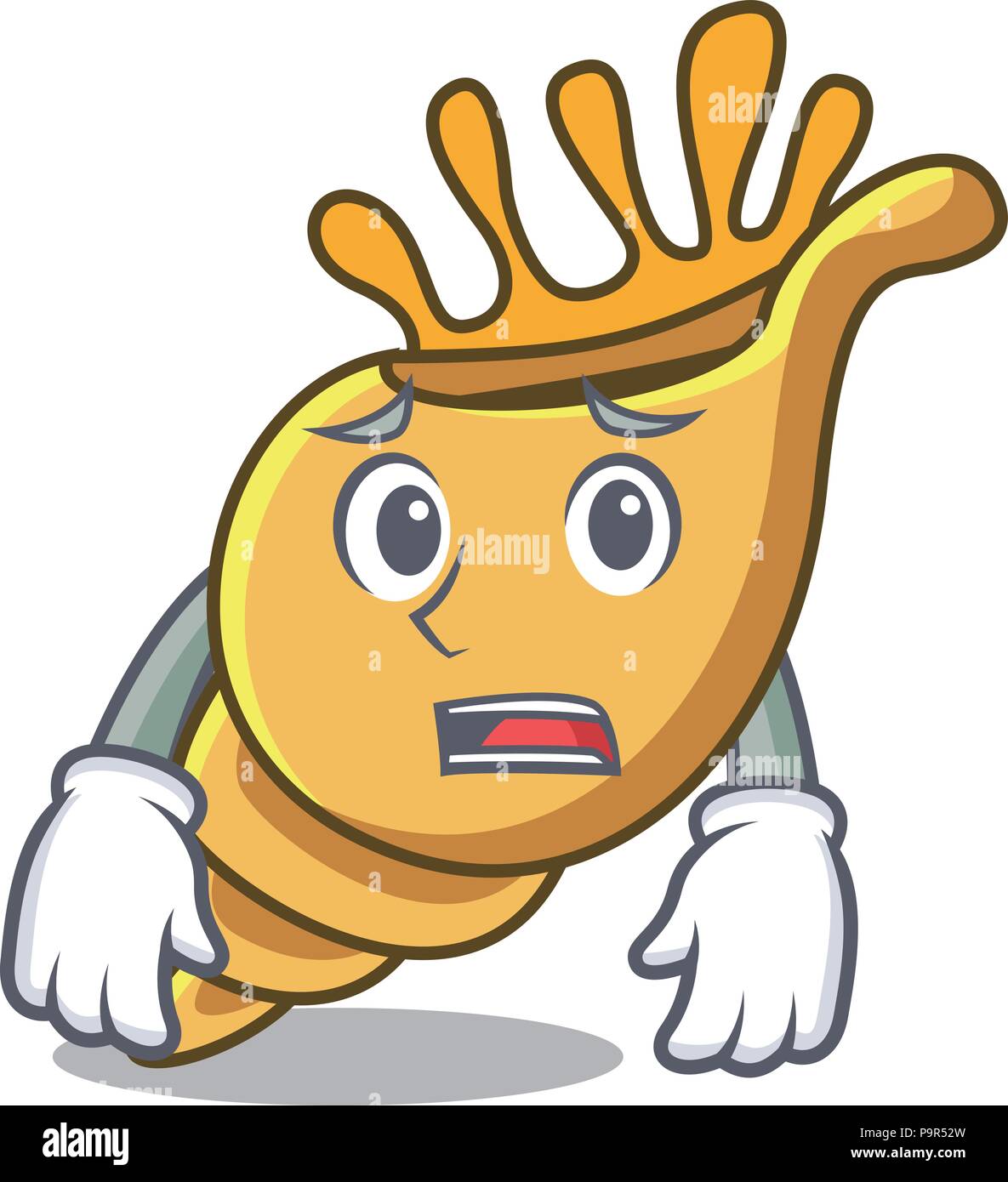 Afraid exotic shell mascot cartoon Stock Vector Image & Art - Alamy