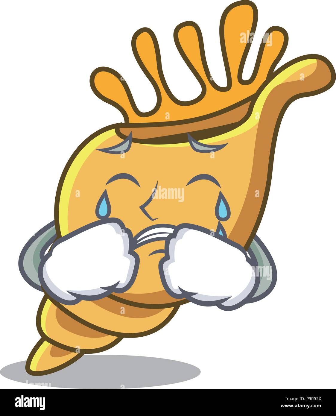 Crying exotic shell mascot cartoon Stock Vector Image & Art - Alamy