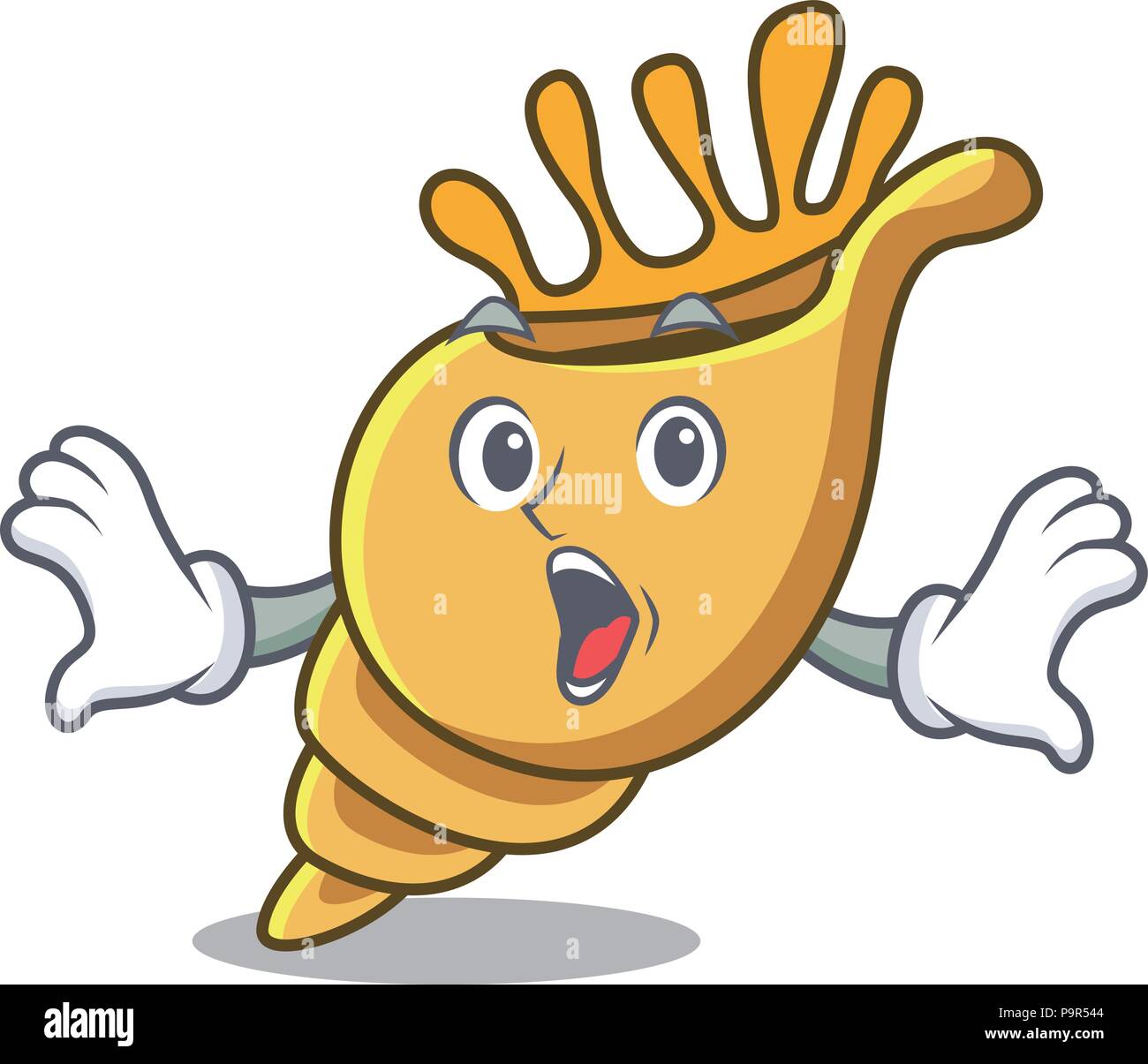 Surprised exotic shell mascot cartoon Stock Vector Image & Art - Alamy