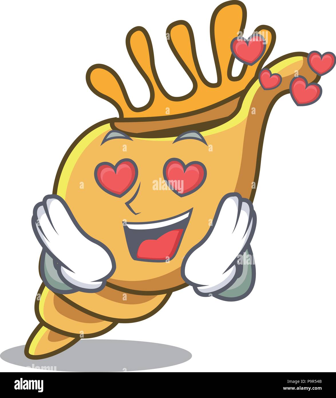 In love exotic shell mascot cartoon Stock Vector Image & Art - Alamy