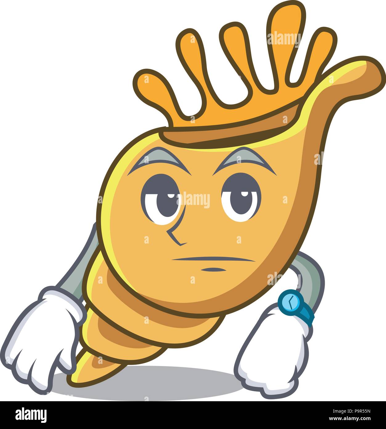 Waiting exotic shell mascot cartoon Stock Vector Image & Art - Alamy