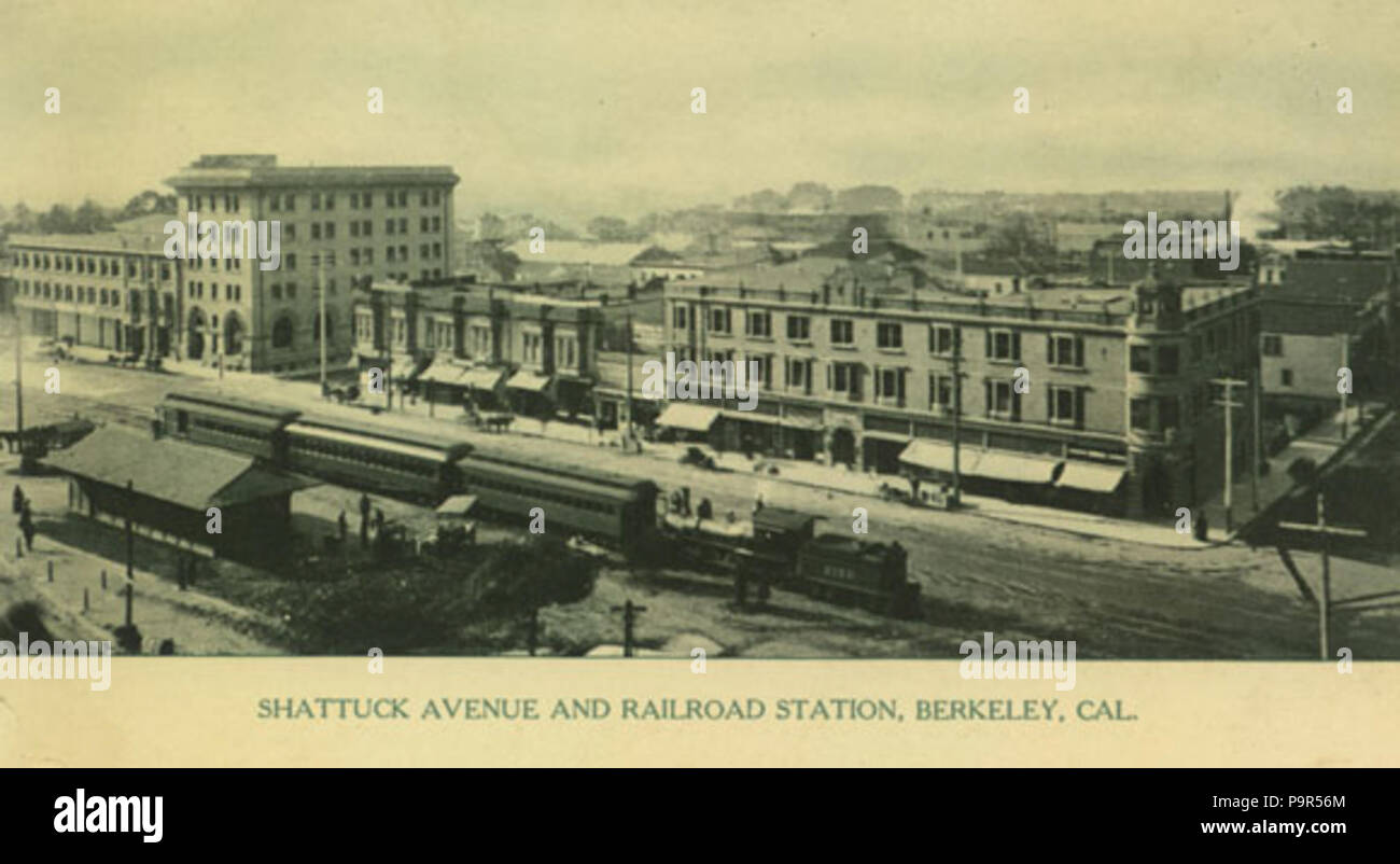 196 Berkeley station circa 1906 postcard Stock Photo - Alamy