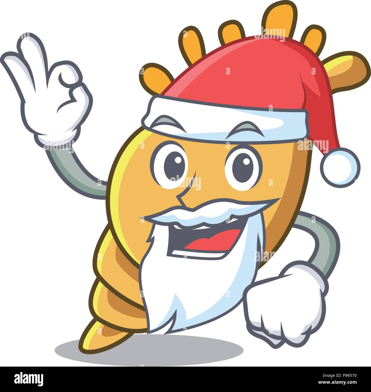 Santa exotic shell mascot cartoon Stock Vector Image & Art - Alamy