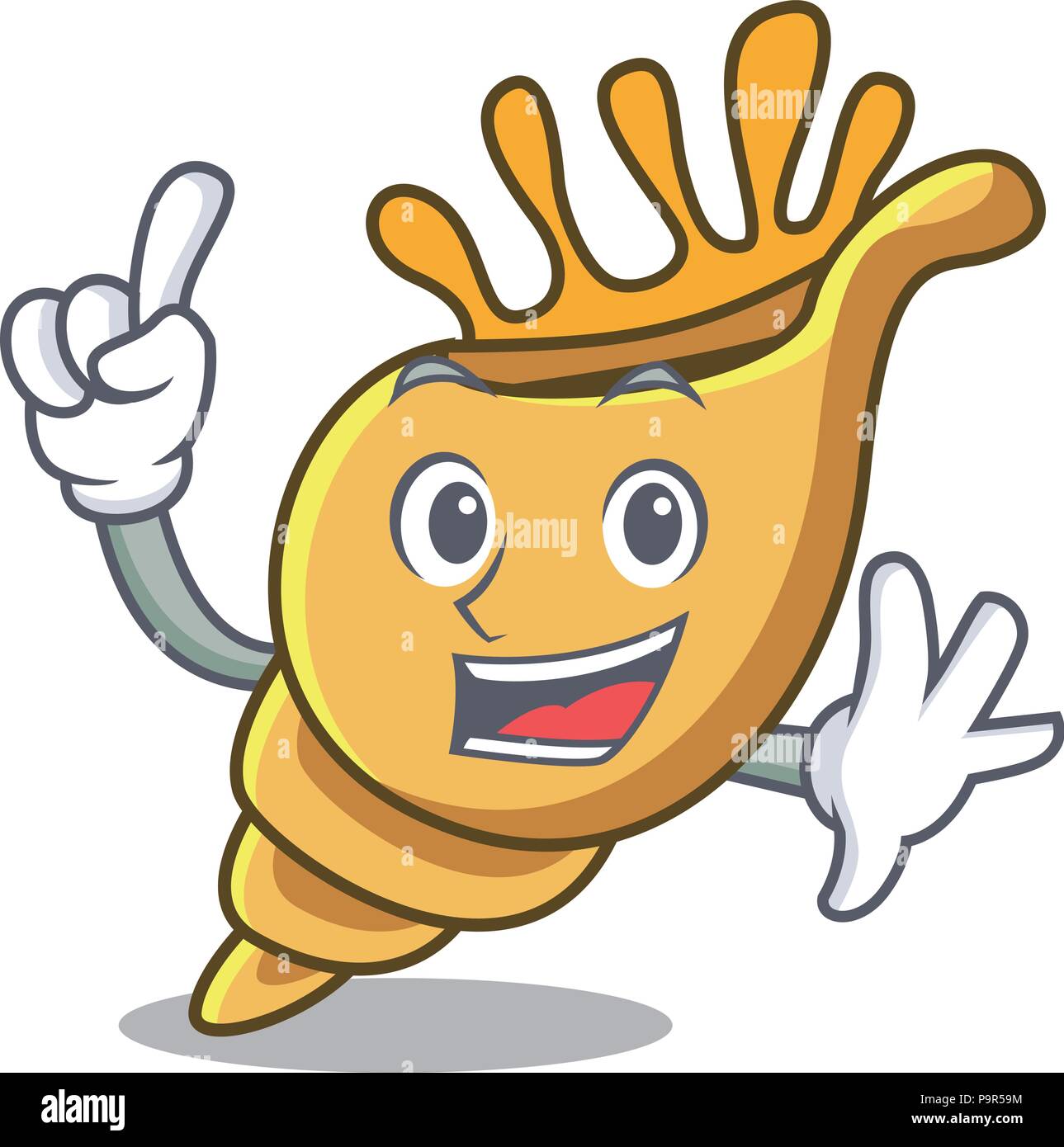 Finger exotic shell mascot cartoon Stock Vector Image & Art - Alamy