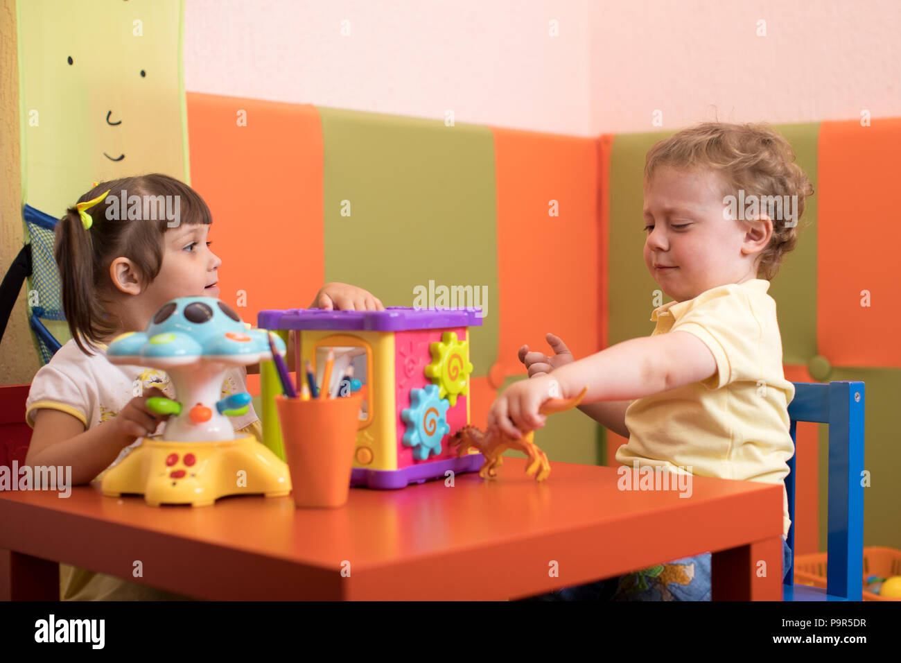 Children play before they see the doctor Stock Photo - Alamy