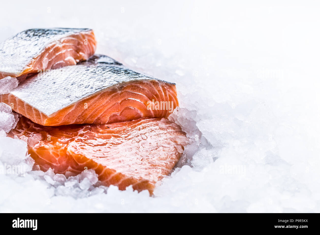 Close up fresh raw salmon hi-res stock photography and images - Alamy