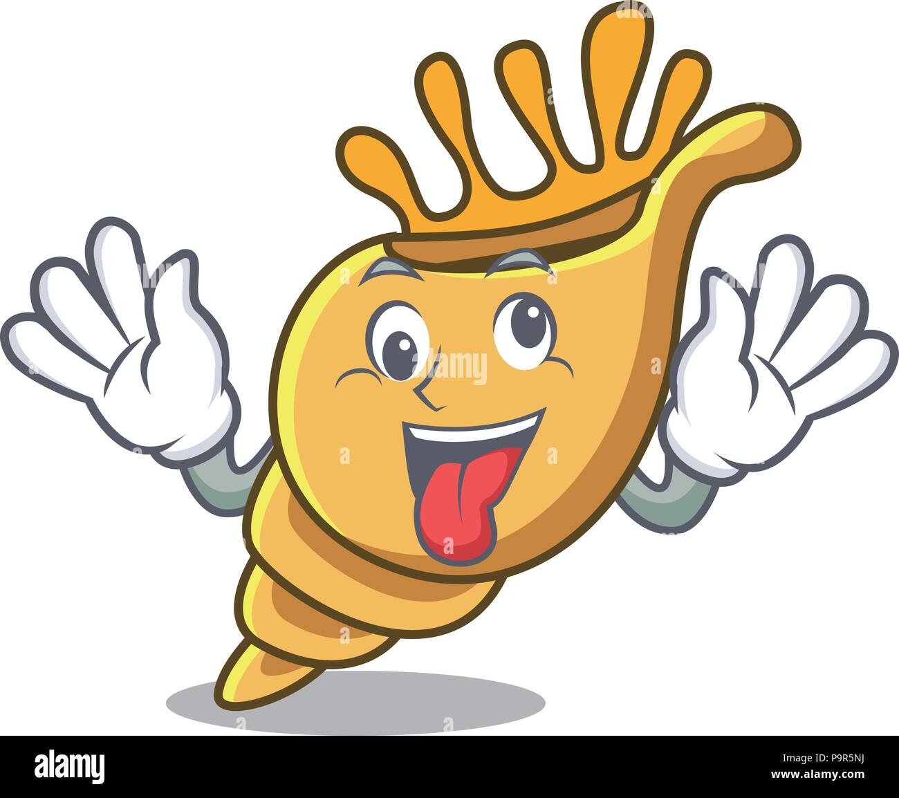 Crazy exotic shell mascot cartoon Stock Vector Image & Art - Alamy