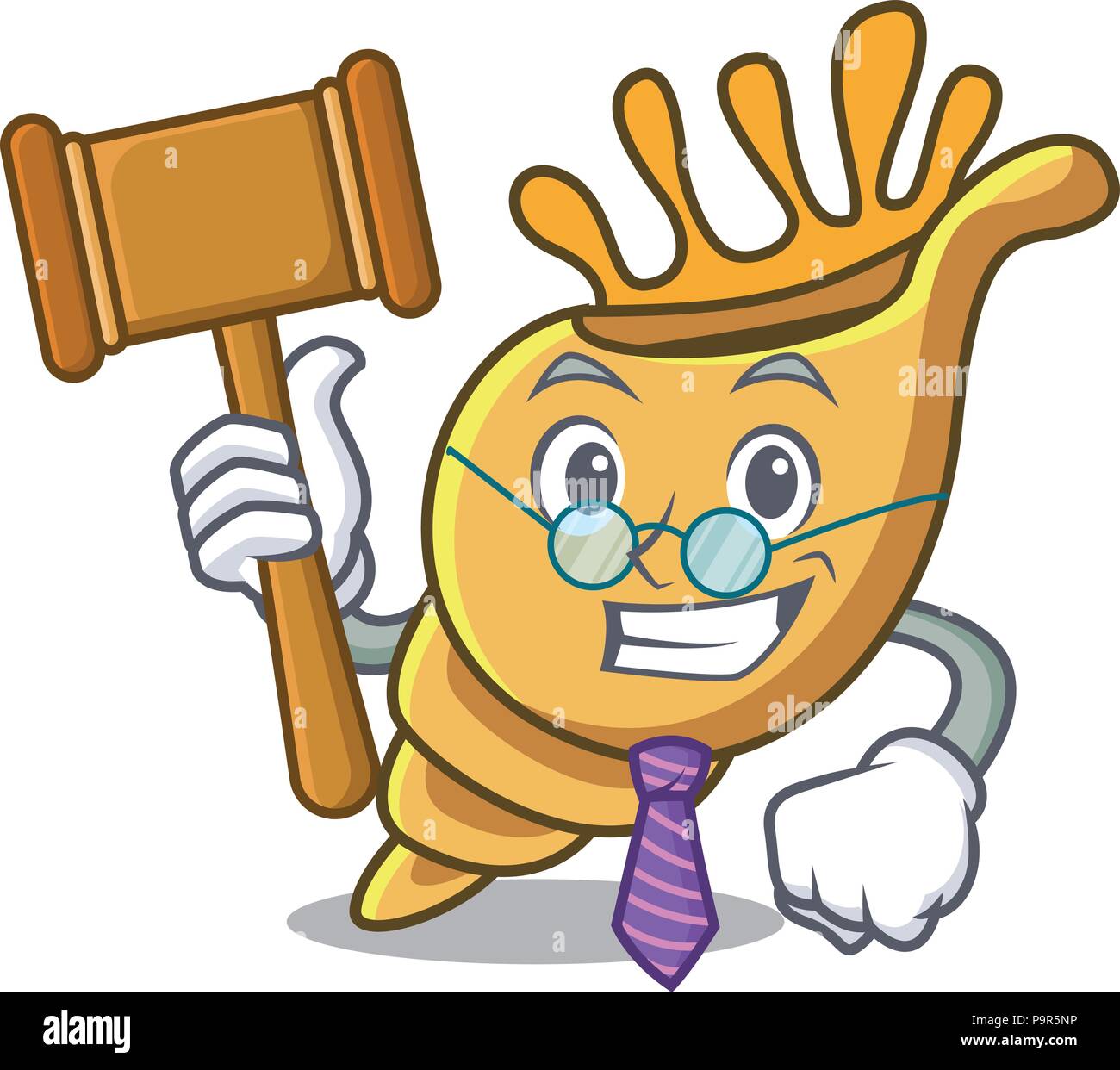 Judge exotic shell mascot cartoon Stock Vector Image & Art - Alamy