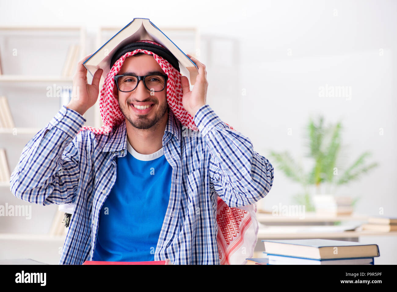 Arab student preparing for university exams Stock Photo - Alamy