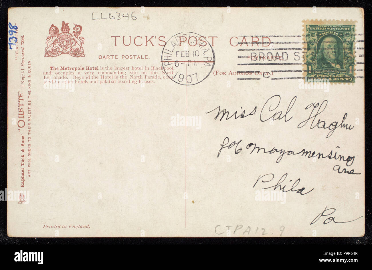 209 Blackpool, North Esplanade Hotel (NBY 441472 Stock Photo - Alamy