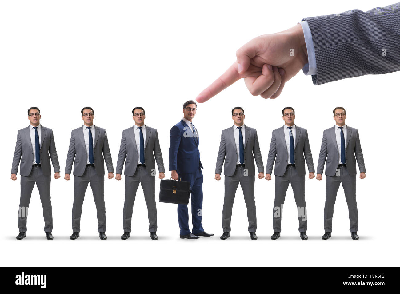 Recruitment and employment concept with selected employee Stock Photo ...