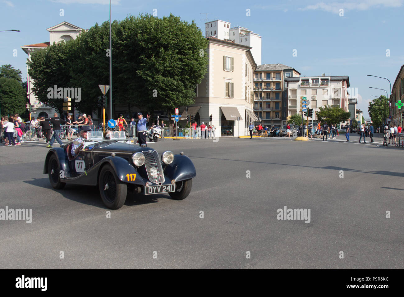 Brescia, Italy - May 19 2018: RILEY SPRITE TT 1937 is an old racing car ...