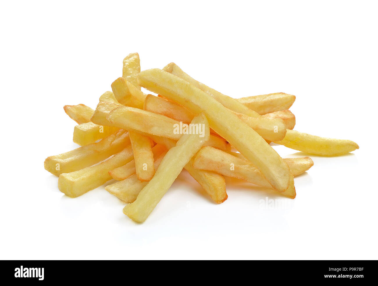 Potatoes fries isolated on white Stock Photo - Alamy