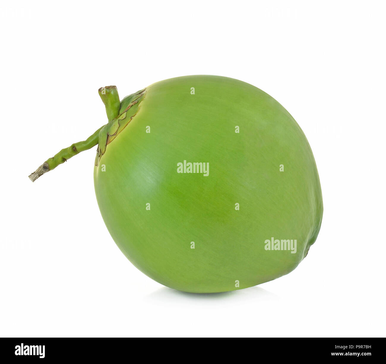 coconut on white background Stock Photo - Alamy