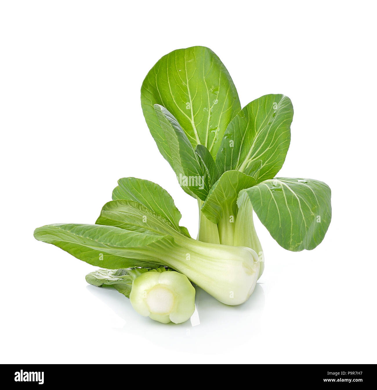 Bok choy (chinese cabbage) isolated on white Stock Photo - Alamy