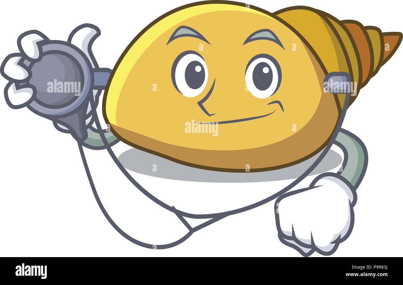 Doctor mollusk shell character cartoon Stock Vector Image & Art - Alamy