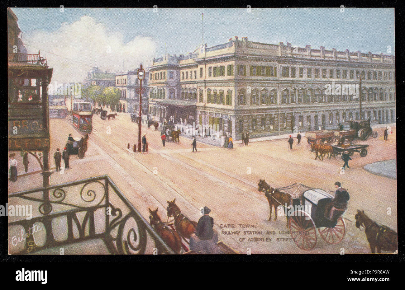278 Cape Town, Railway Station and Lower End of Adderley Street (NBY ...