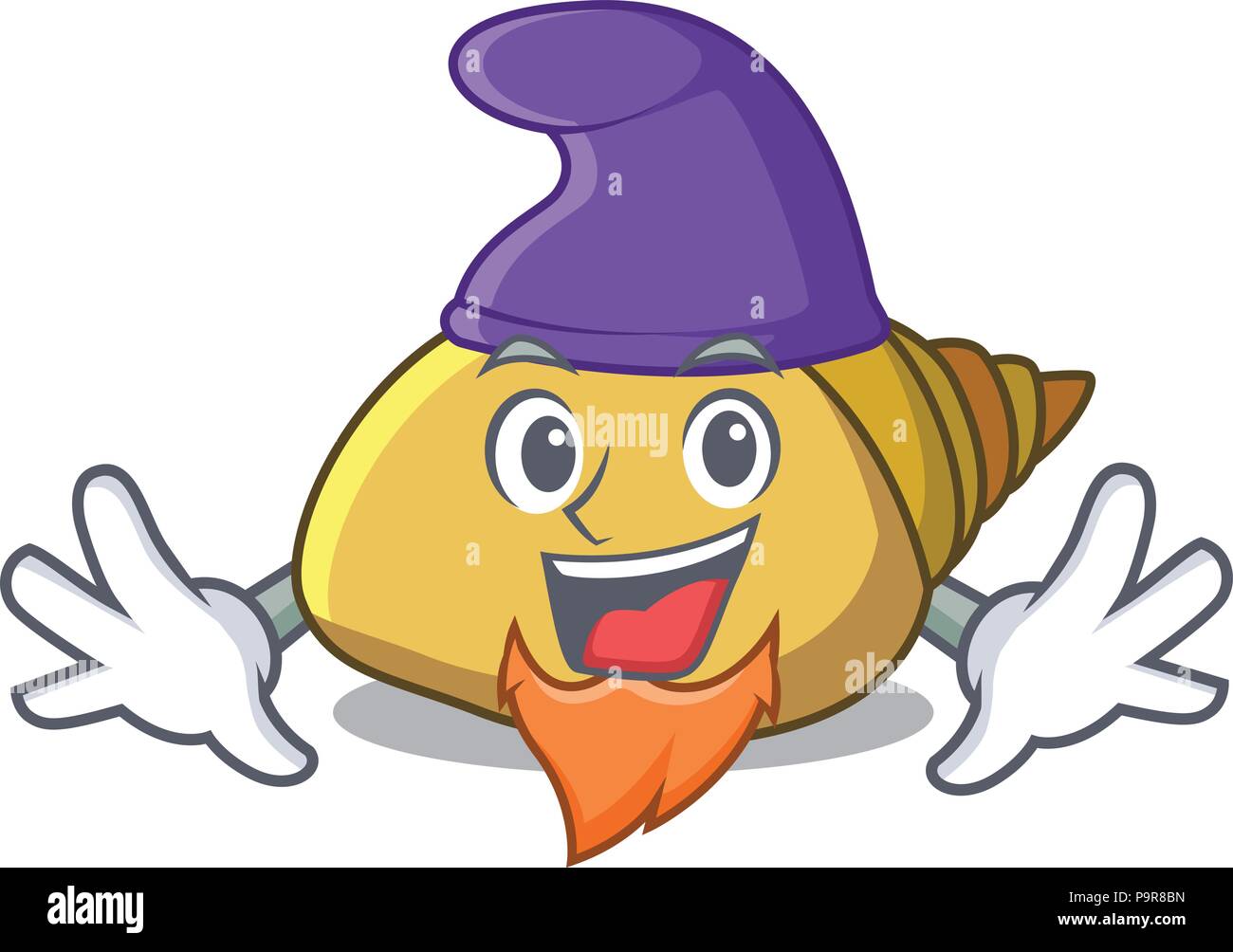 Elf mollusk shell character cartoon Stock Vector Image & Art - Alamy