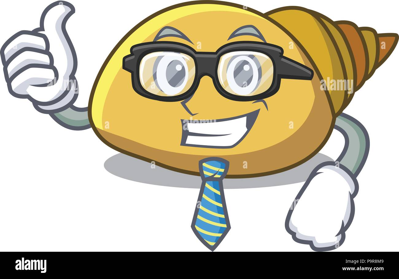 Businessman mollusk shell character cartoon Stock Vector Image & Art ...