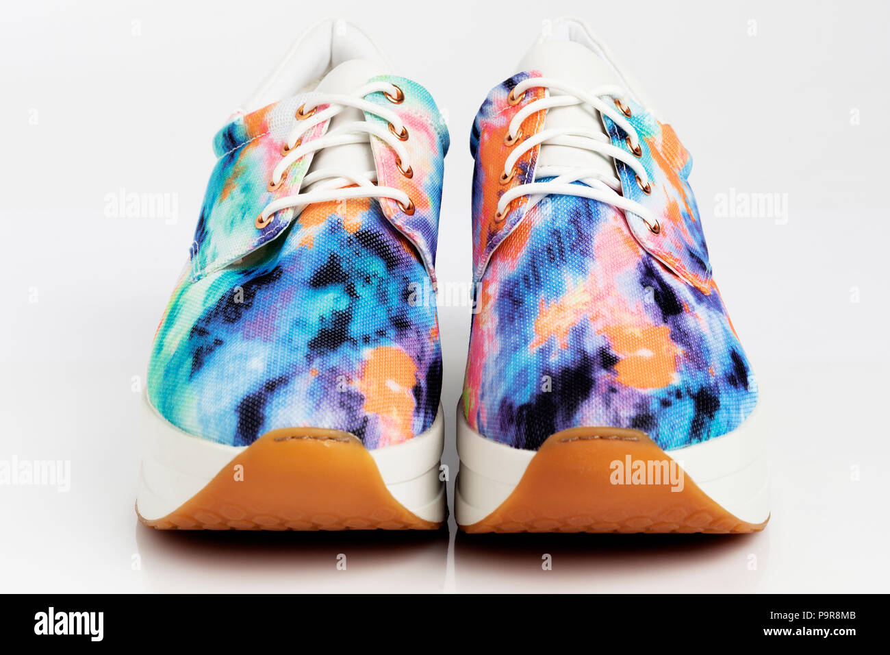 Sport running shoes isolated on white background Stock Photo - Alamy