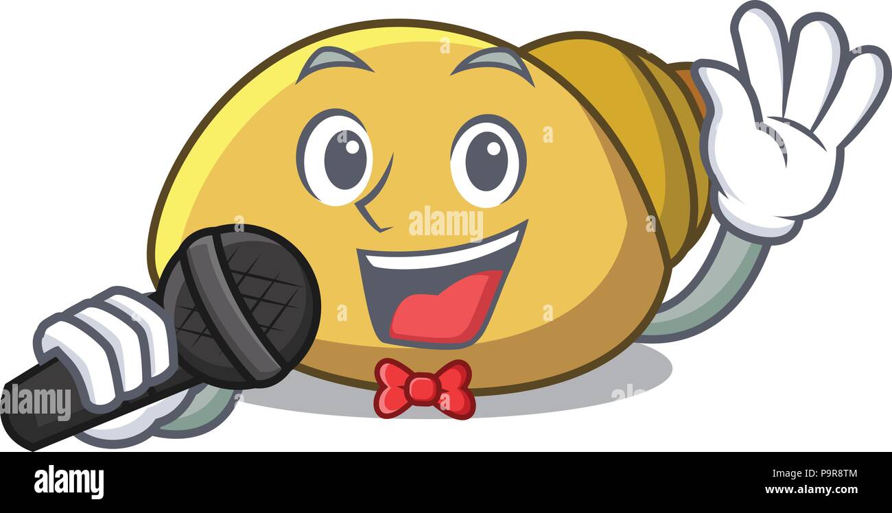 Singing mollusk shell mascot cartoon Stock Vector Image & Art - Alamy