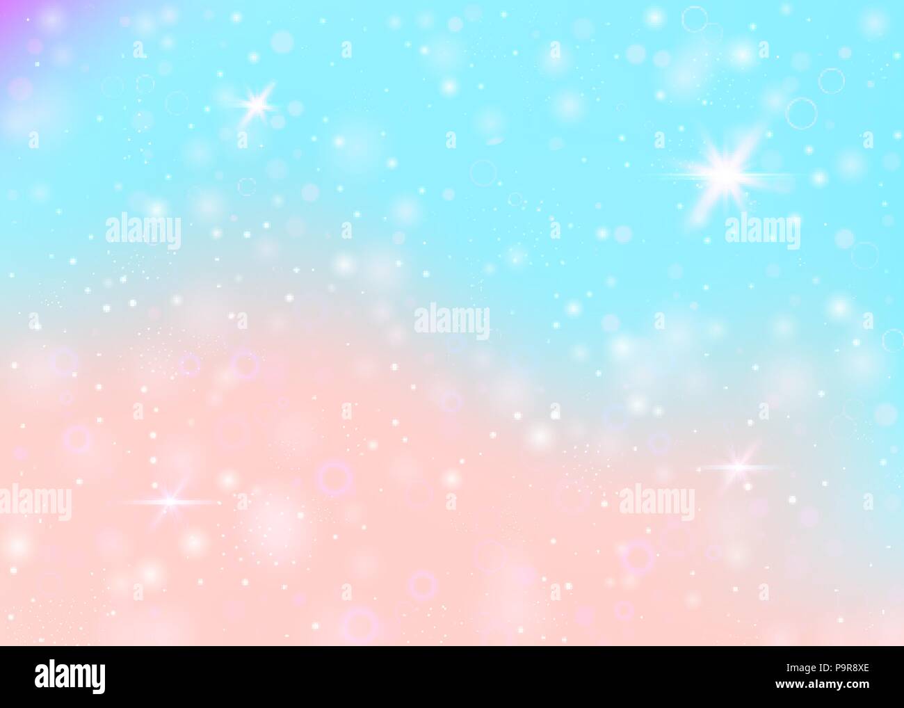 Unicorn background with rainbow mesh Stock Vector Image & Art - Alamy