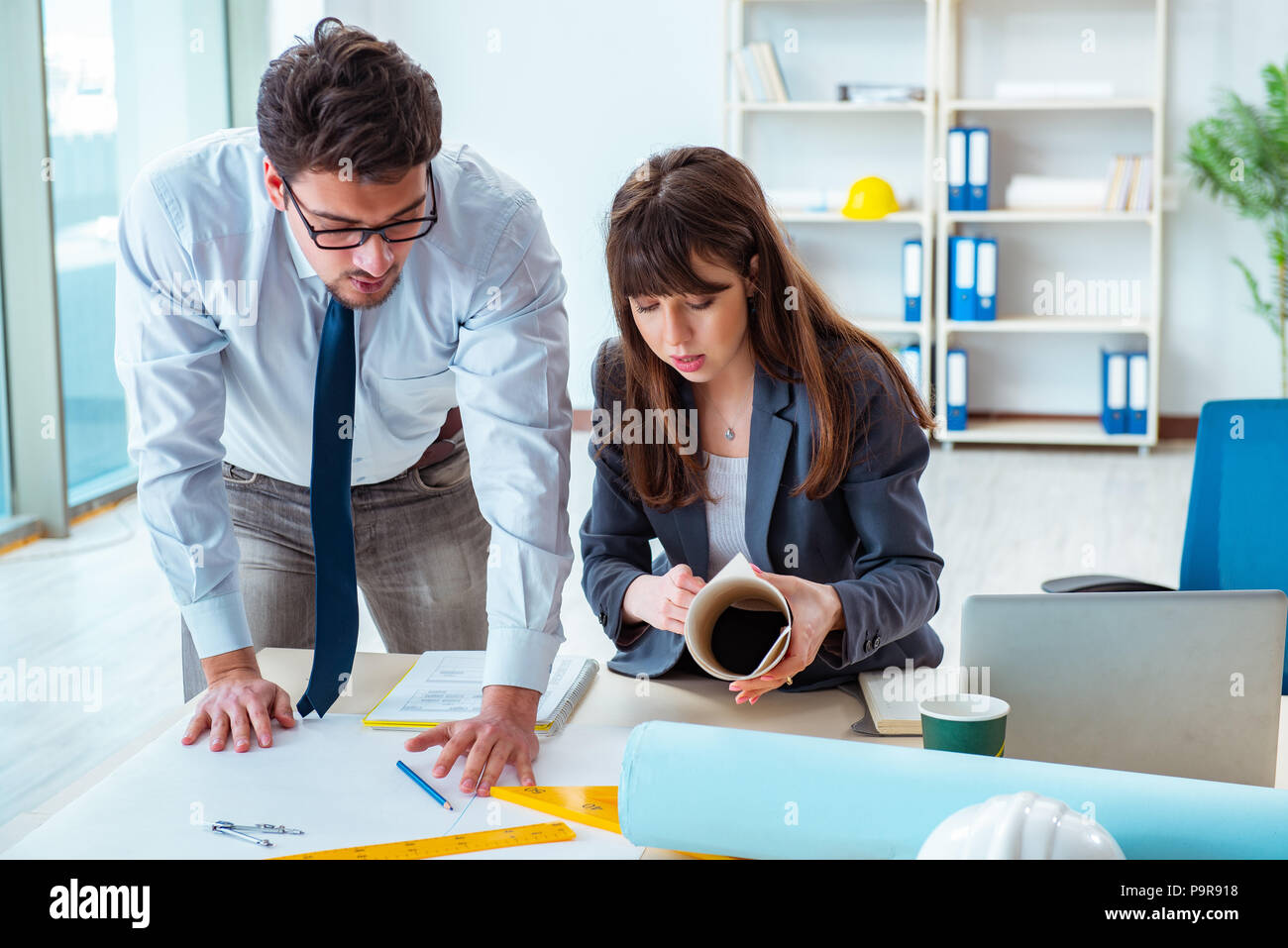 Engineers working on new project Stock Photo - Alamy