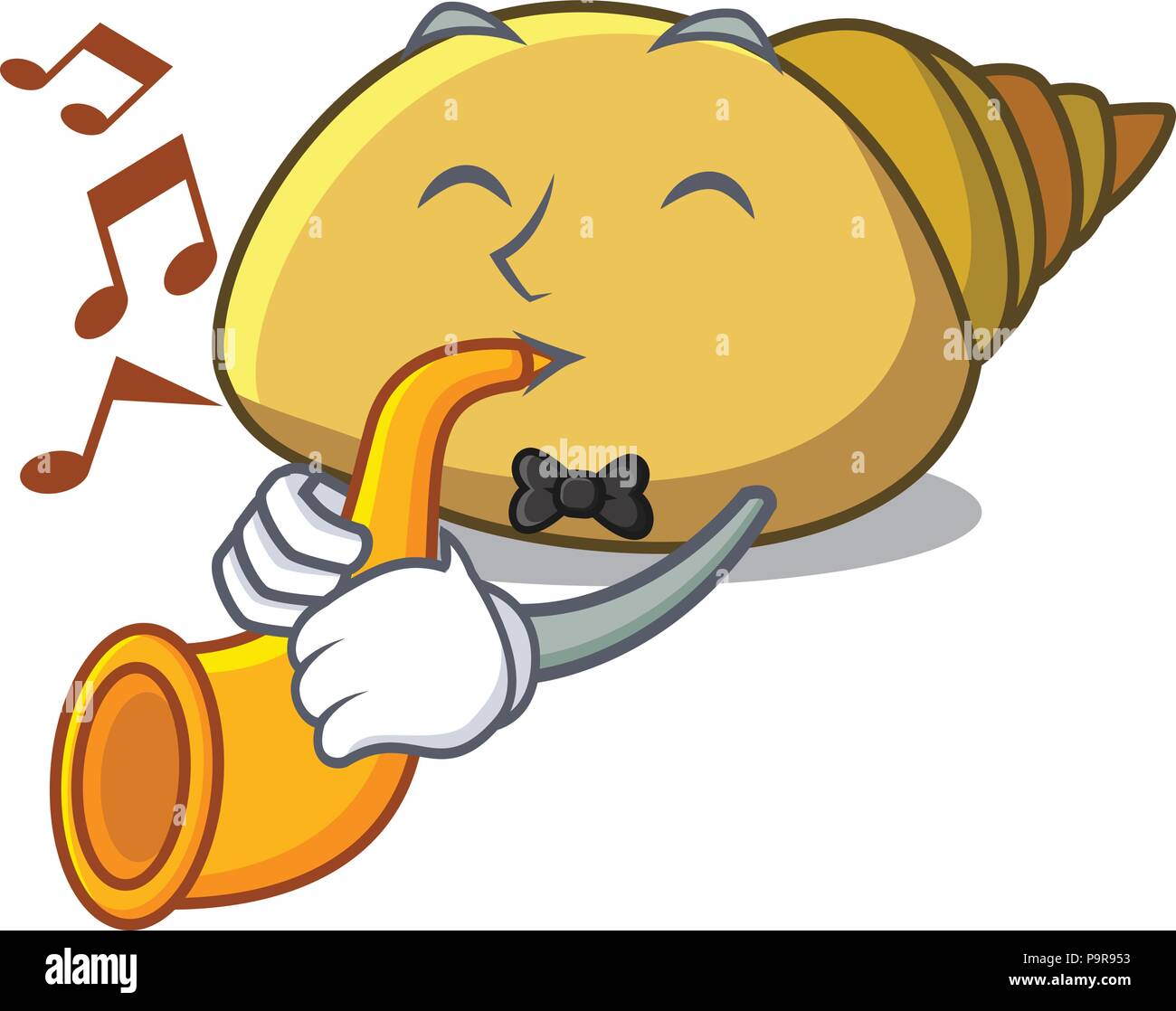 Shell horn Stock Vector Images - Alamy