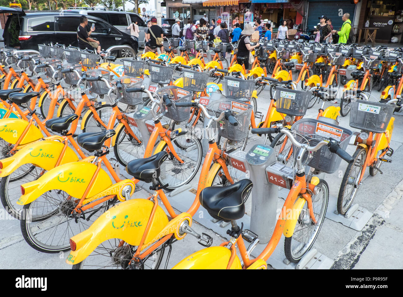 U bike, bike,bicycle, share,system,sharing,Tamsui,Damshui,port,sea ...