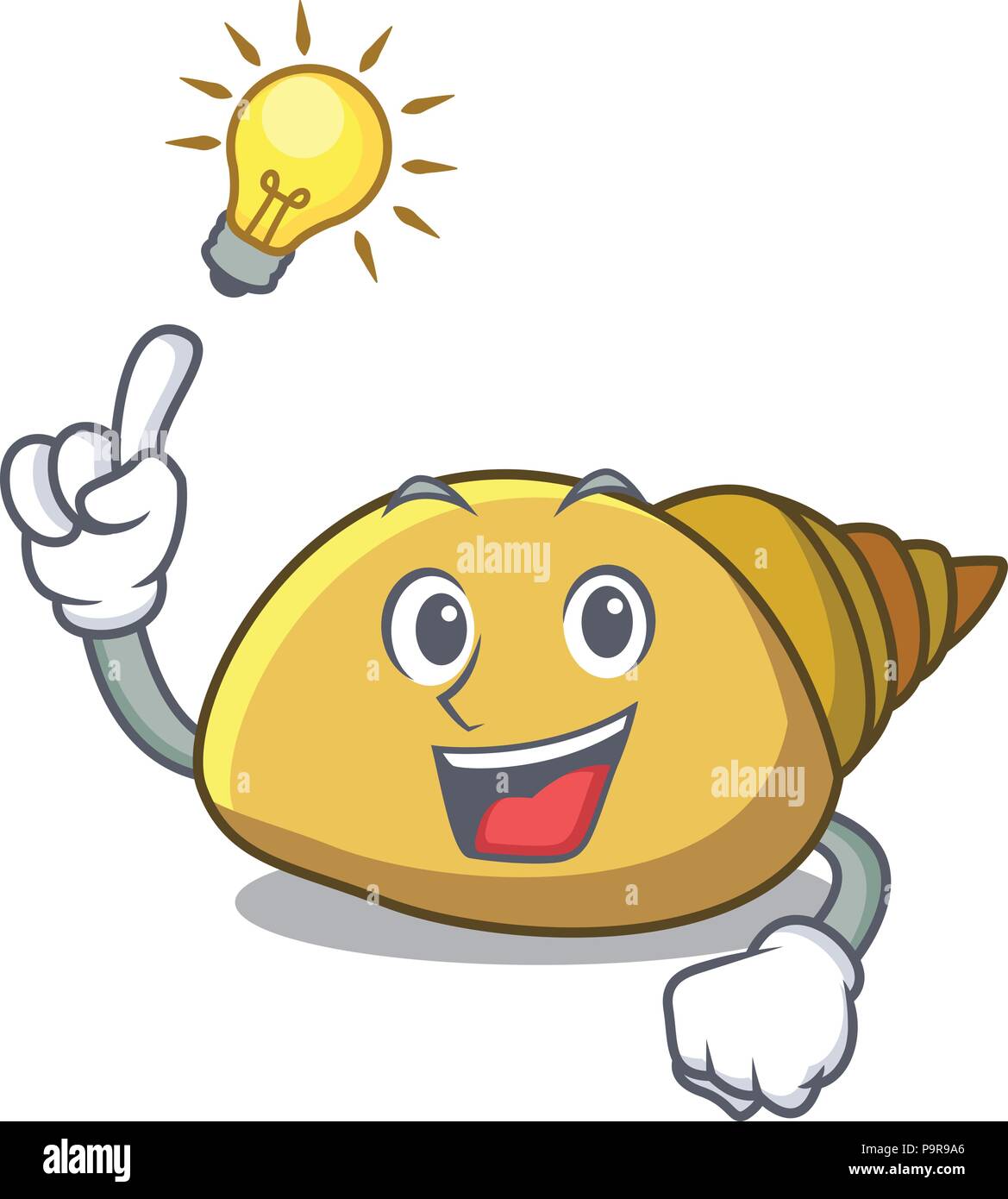 Have an idea mollusk shell mascot cartoon Stock Vector Image & Art - Alamy