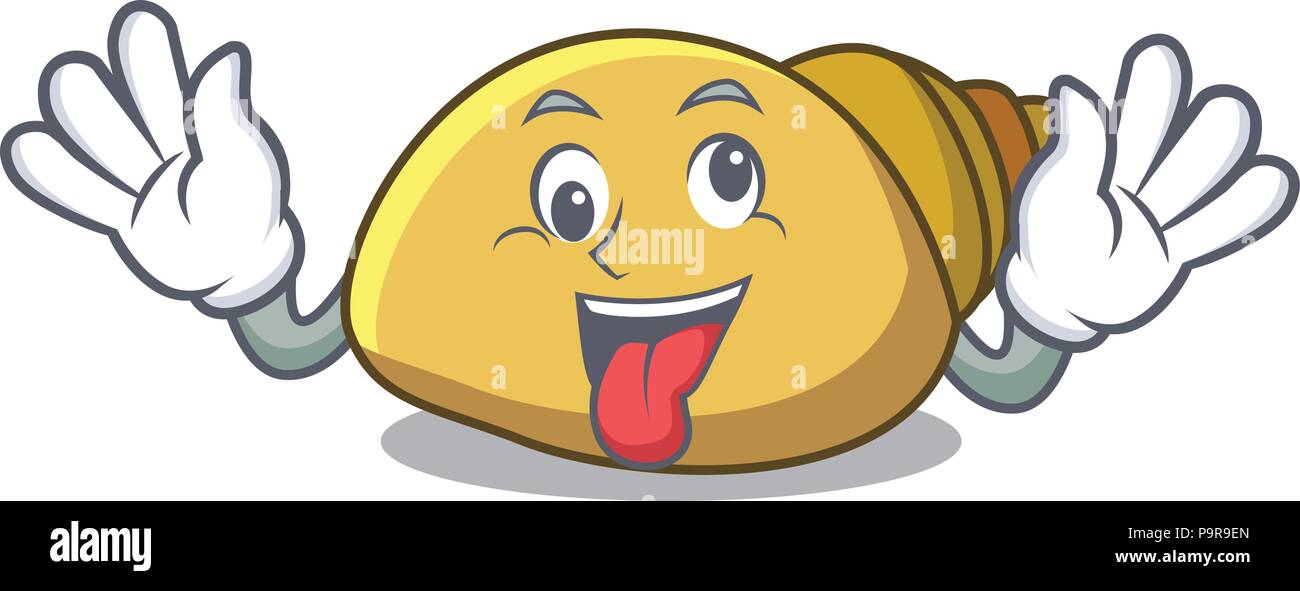 Crazy mollusk shell mascot cartoon Stock Vector Image & Art - Alamy