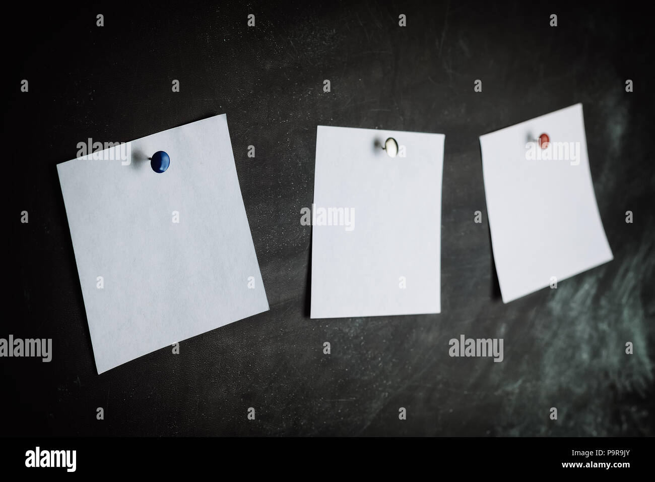 Board With Sheet Of Paper Pinned High Resolution Stock Photography and ...