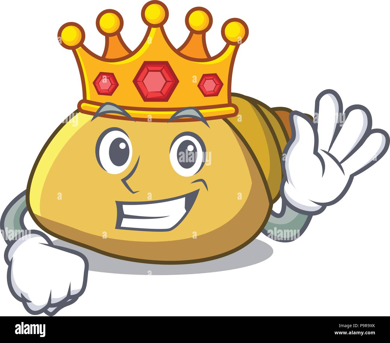 King mollusk shell mascot cartoon Stock Vector Image & Art - Alamy