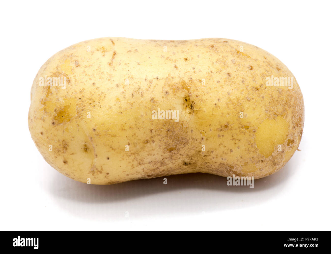 One whole potato isolated on white background Stock Photo - Alamy