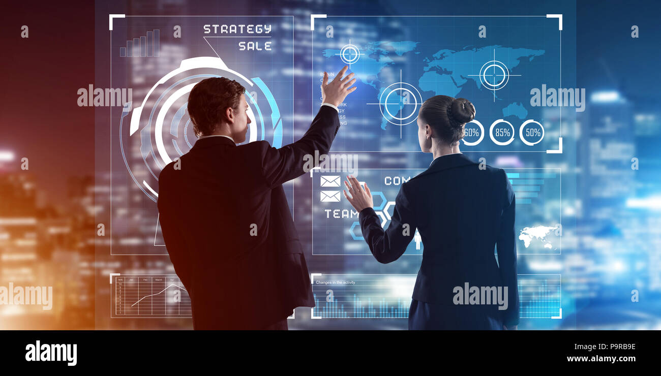 Virtual interface hi-res stock photography and images - Alamy